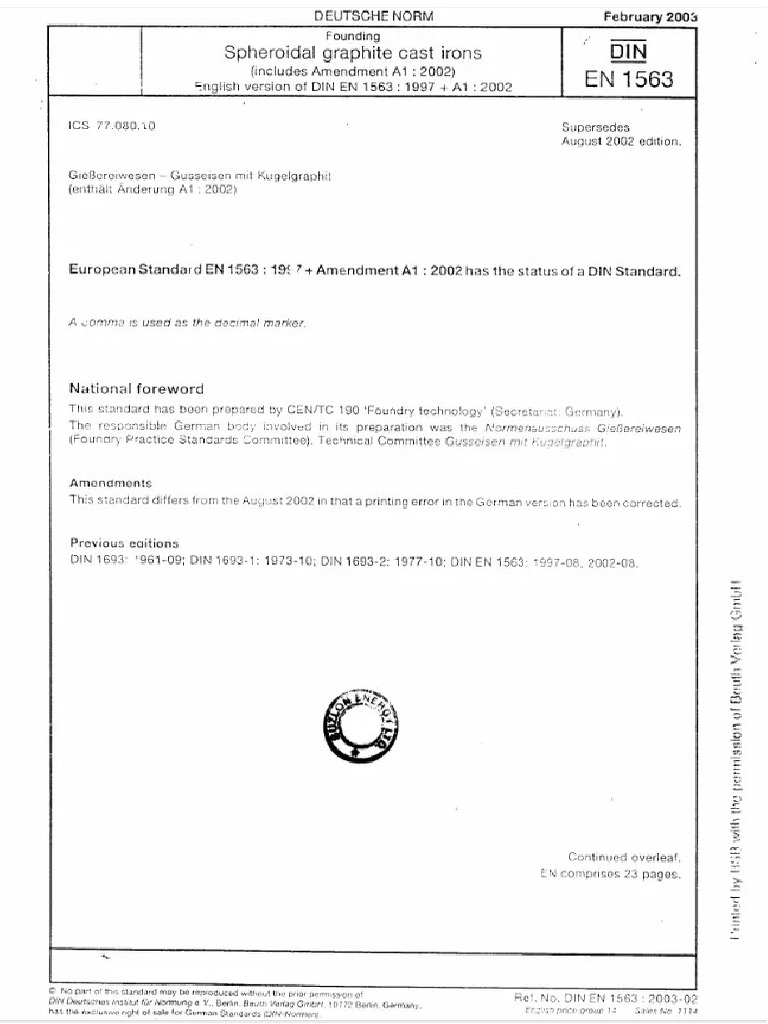 Din en 1563 - 2005 | PDF