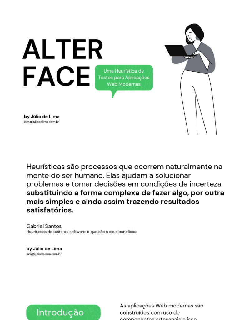 ALTER FACE - Test Heuristic - PT - BR | PDF | Ciências comportamentais ...