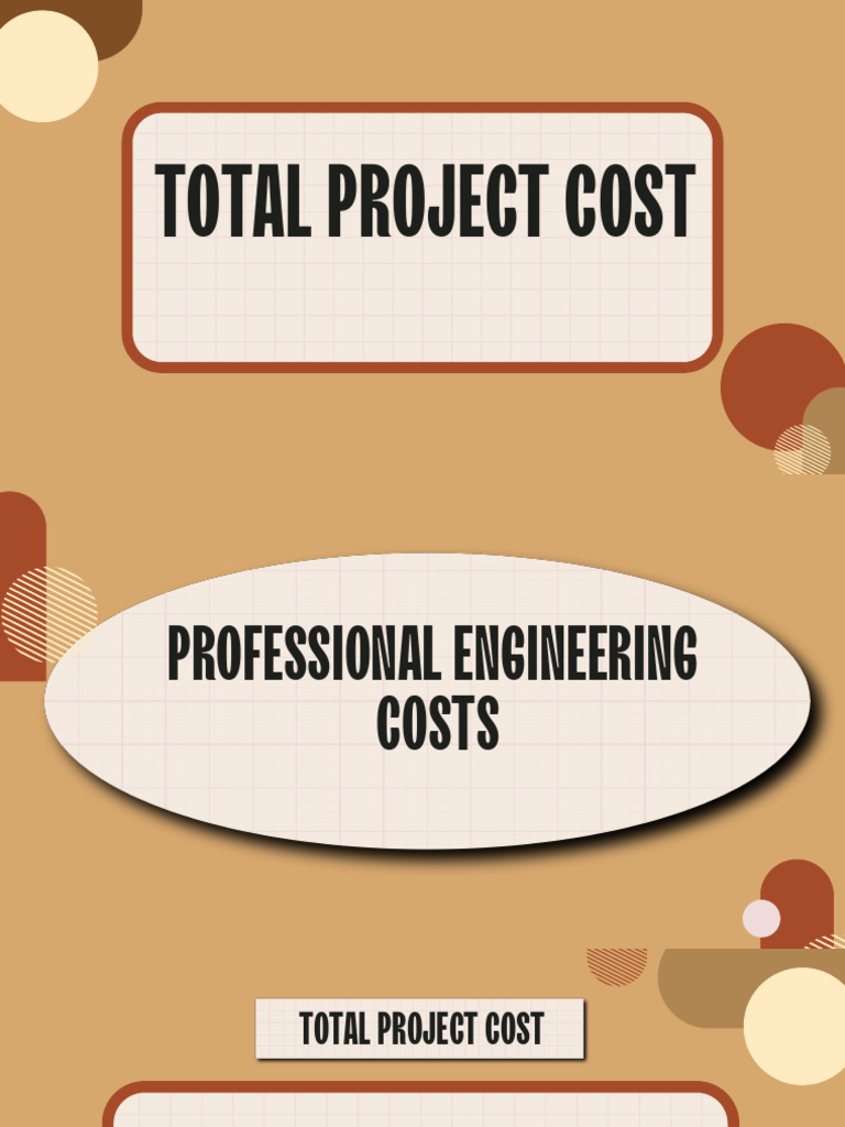 Total Project Cost | PDF | Cost | Expense