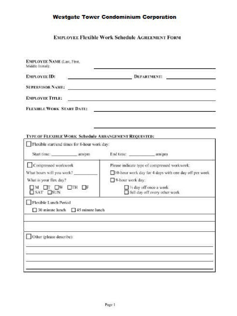 Flexi Work Arrangement | PDF