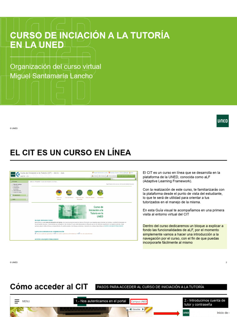 El - Curso - Virtual - Del - CIT | PDF | Cuestionario | Software