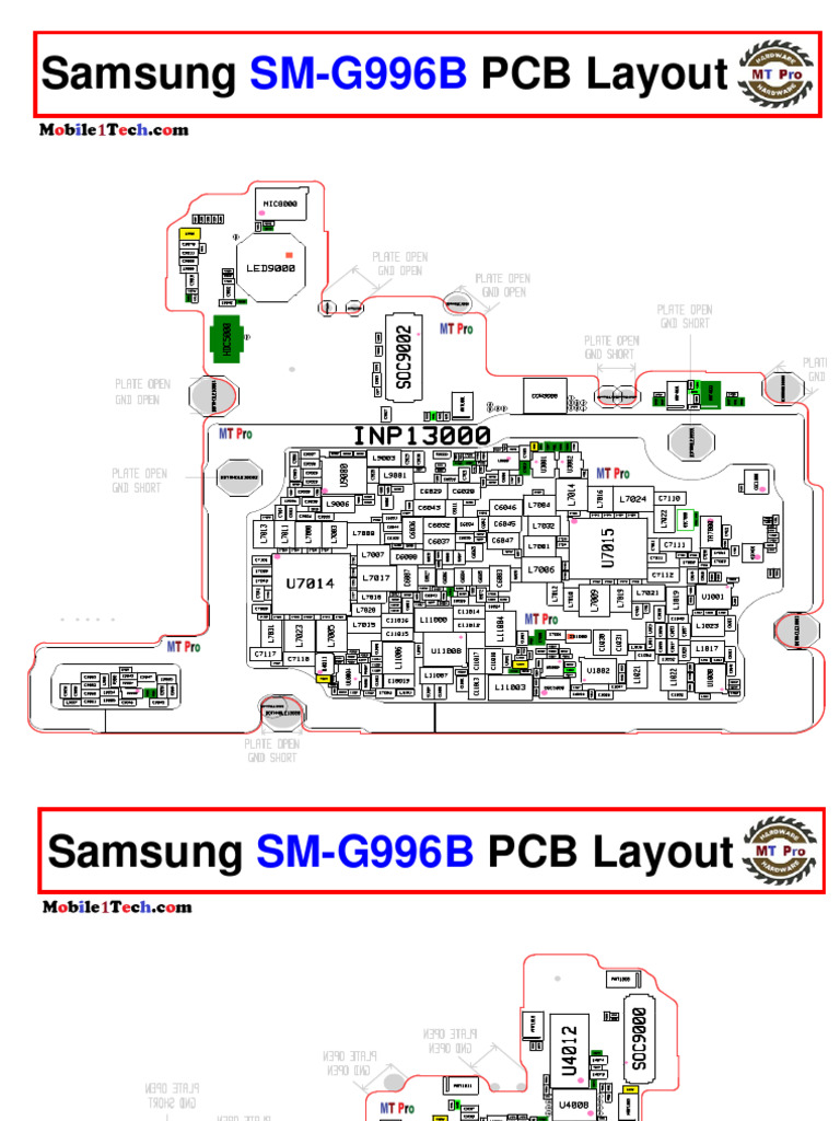 Samsung SM-G996B PCB Layout Guide | PDF