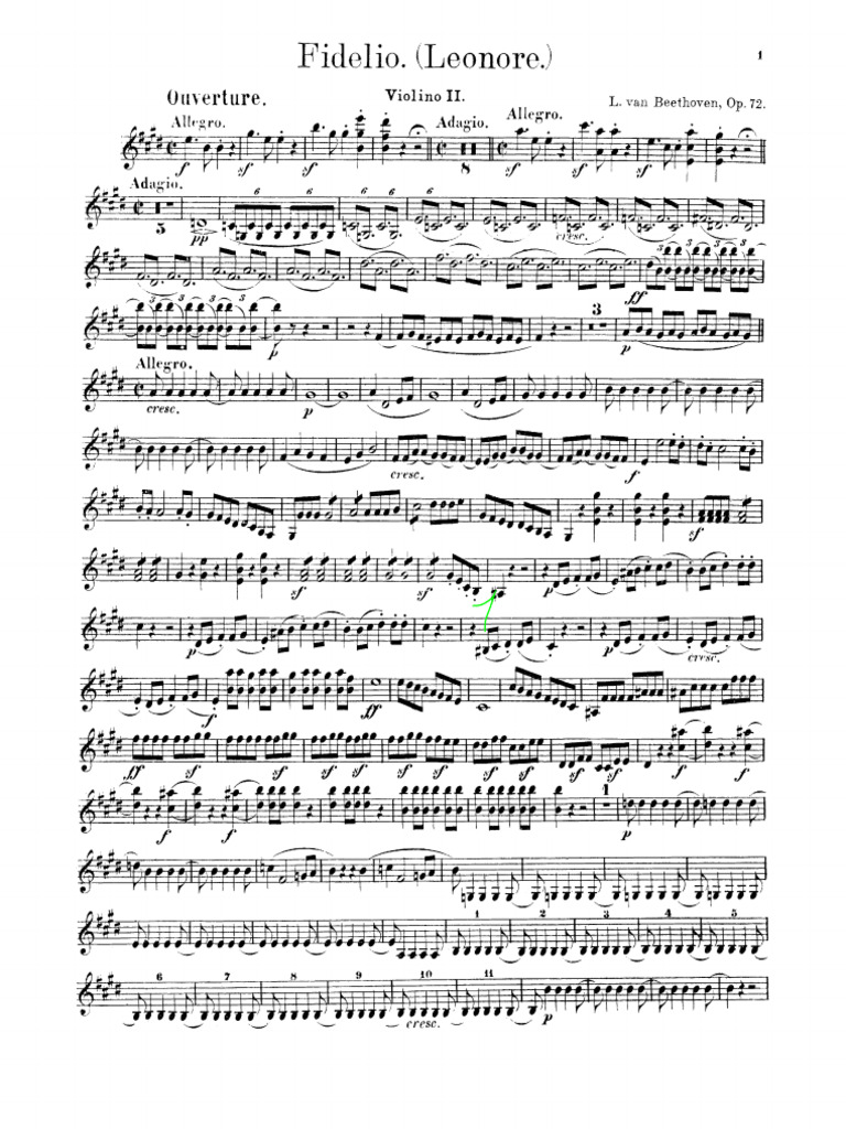 Fidelio Beethoven 2 Violin | PDF