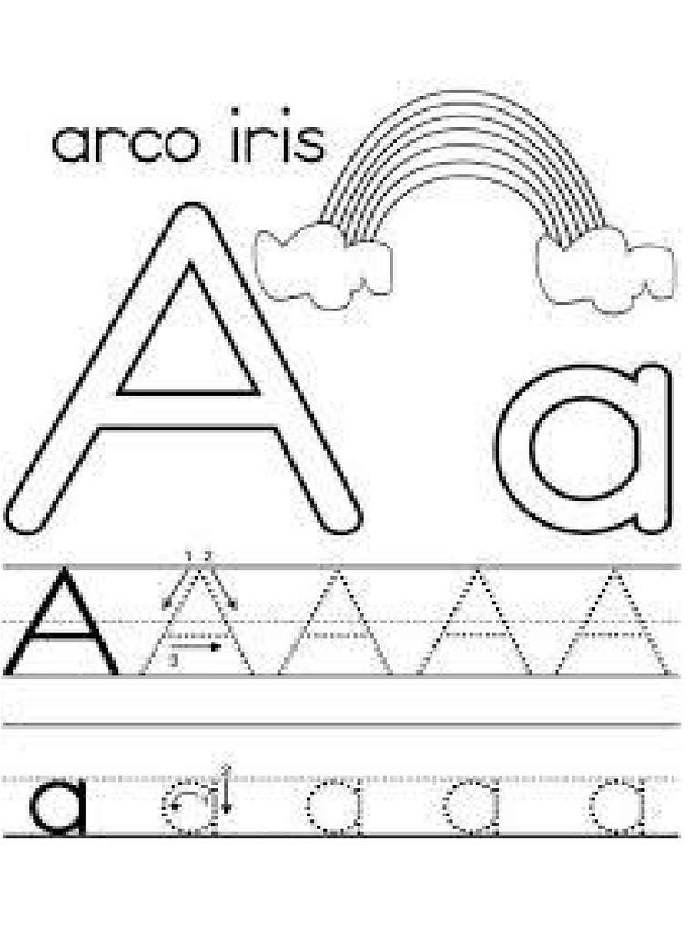 Plantilla Letra A | PDF