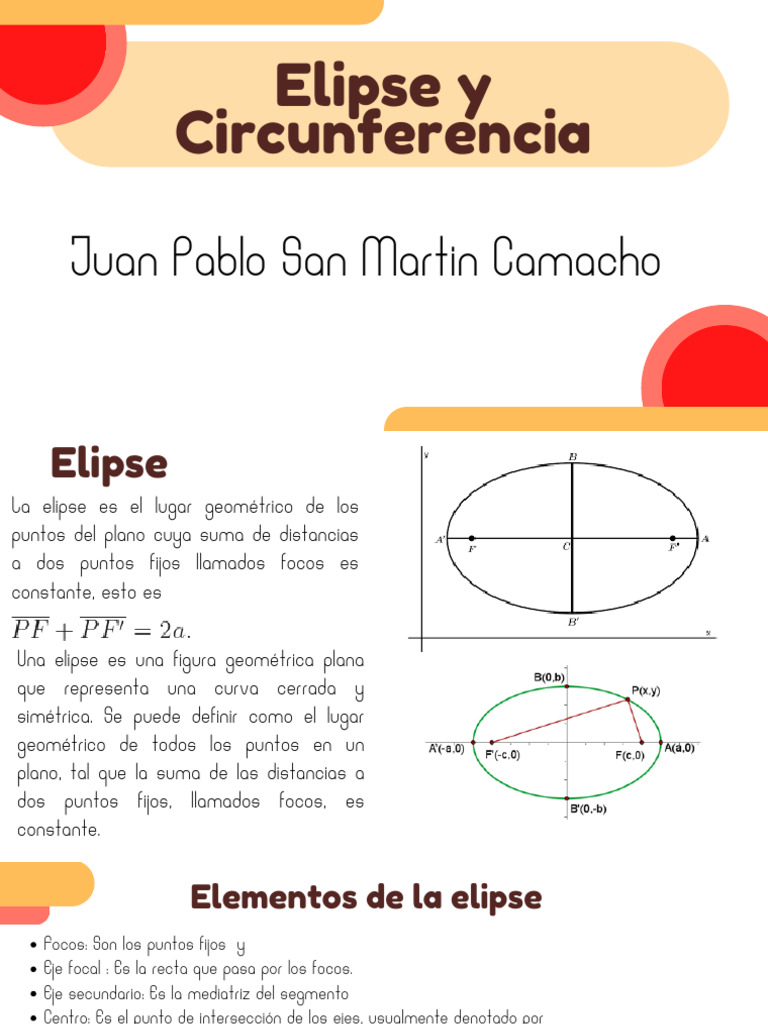 Diferencias entre elipse y circunferencia | PDF | Elipse | Euclides
