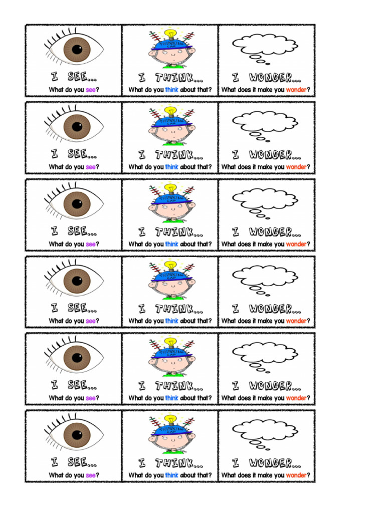 See Think Wonder | PDF