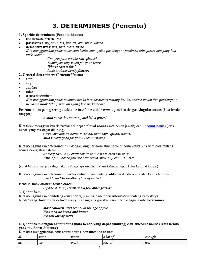 03 Determiner | PDF