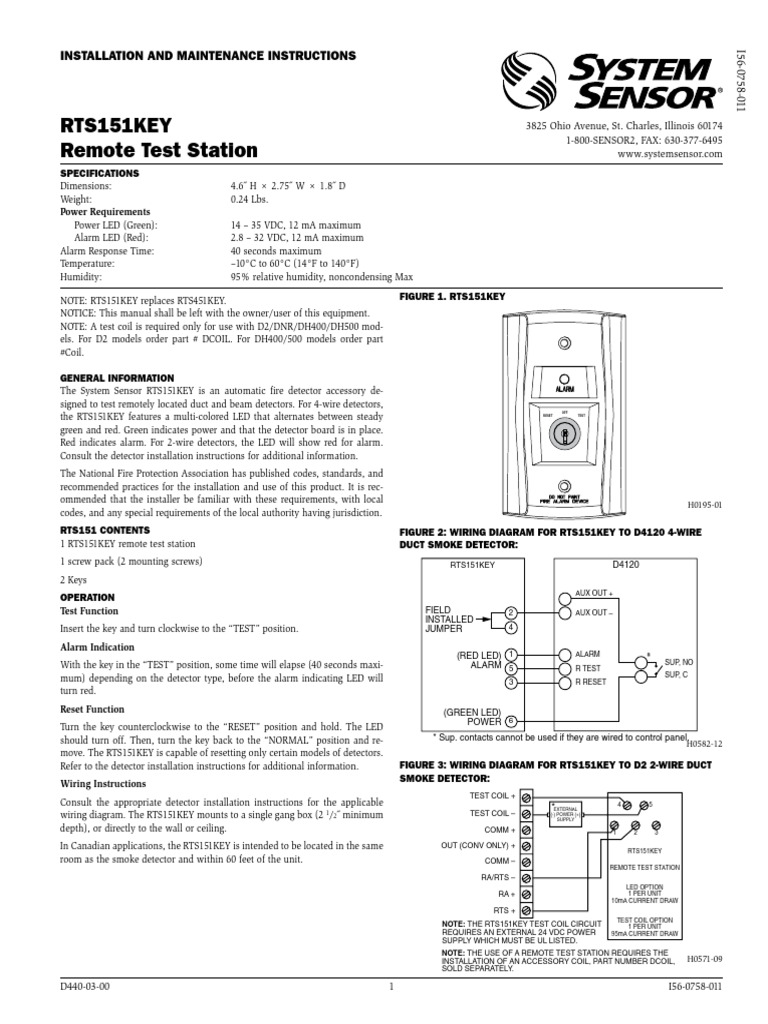 Rts151key Manual | PDF | Detector (Radio) | Duct (Flow)
