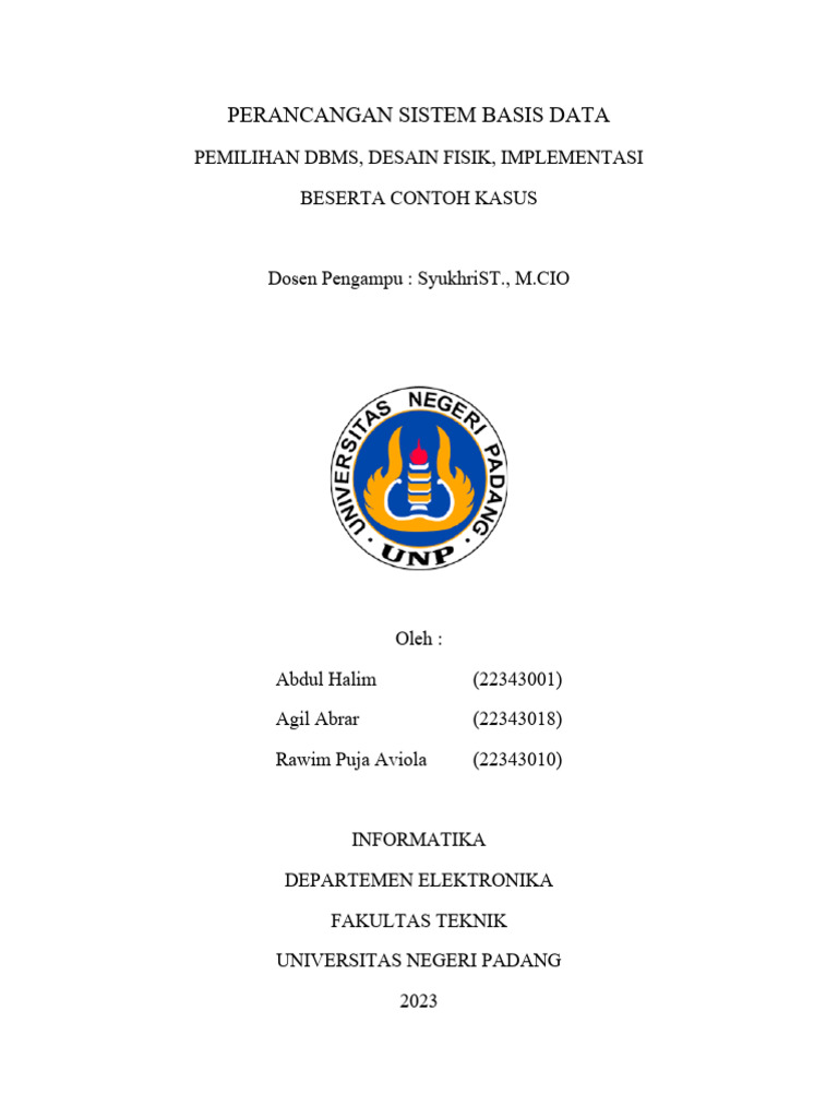 Pemilihan dan Desain DBMS Efektif | PDF | Komputer