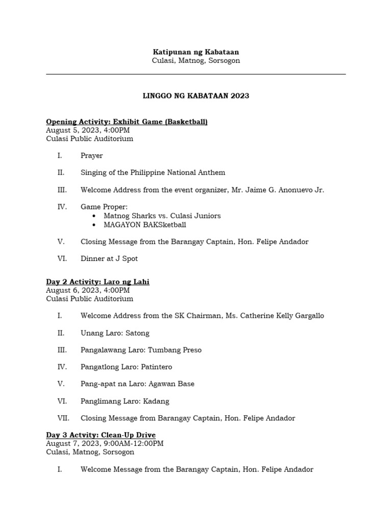 Katipunan NG Kabataan | PDF | Social Science | Travel