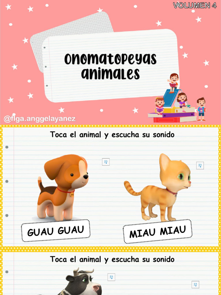 Onomatopeyas Animales | PDF