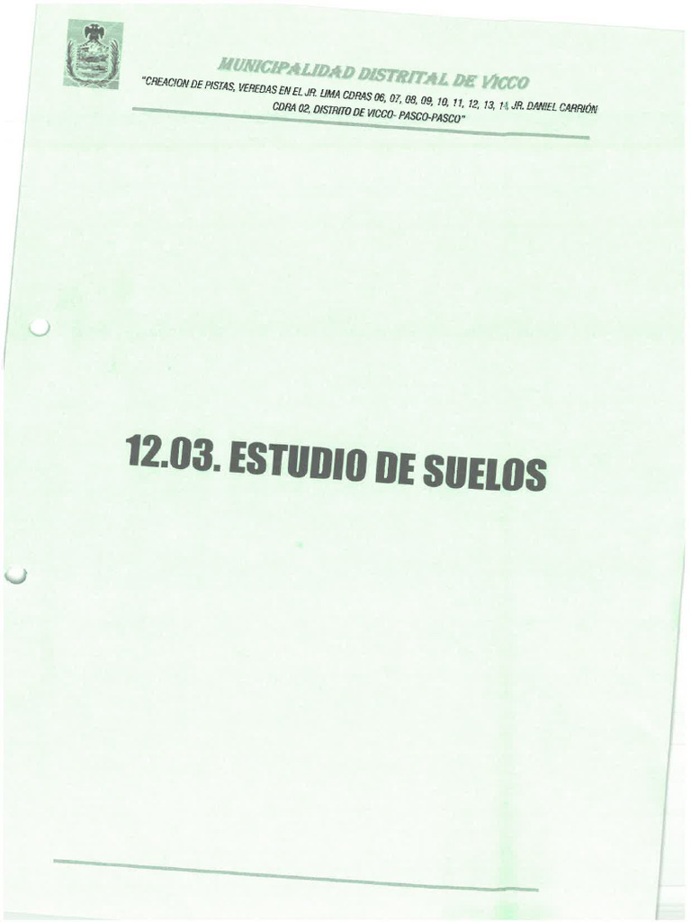 Estudio de Suelos | PDF