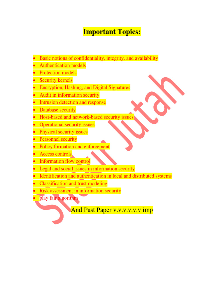 Information Security Essentials | PDF | Cryptography | Key (Cryptography)