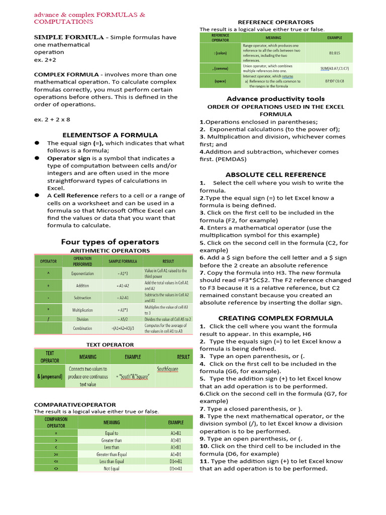 Emtech Reviewer | Download Free PDF | Multiplication | Hyperlink