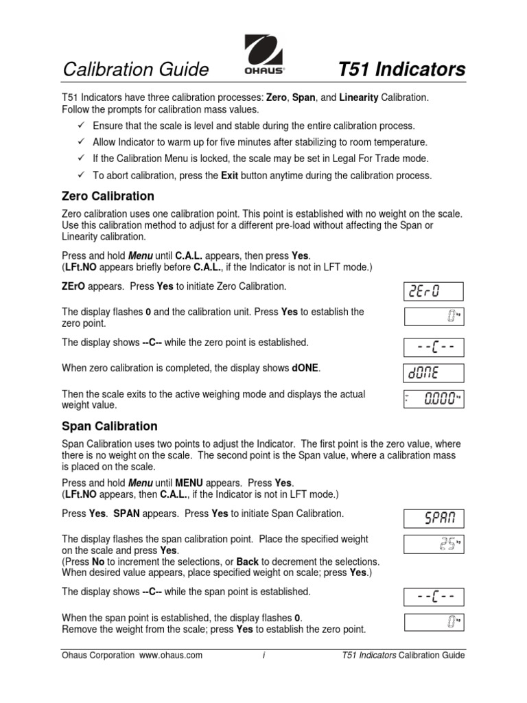 5000 Indikator Calibration Guide | PDF | Calibration | Weight