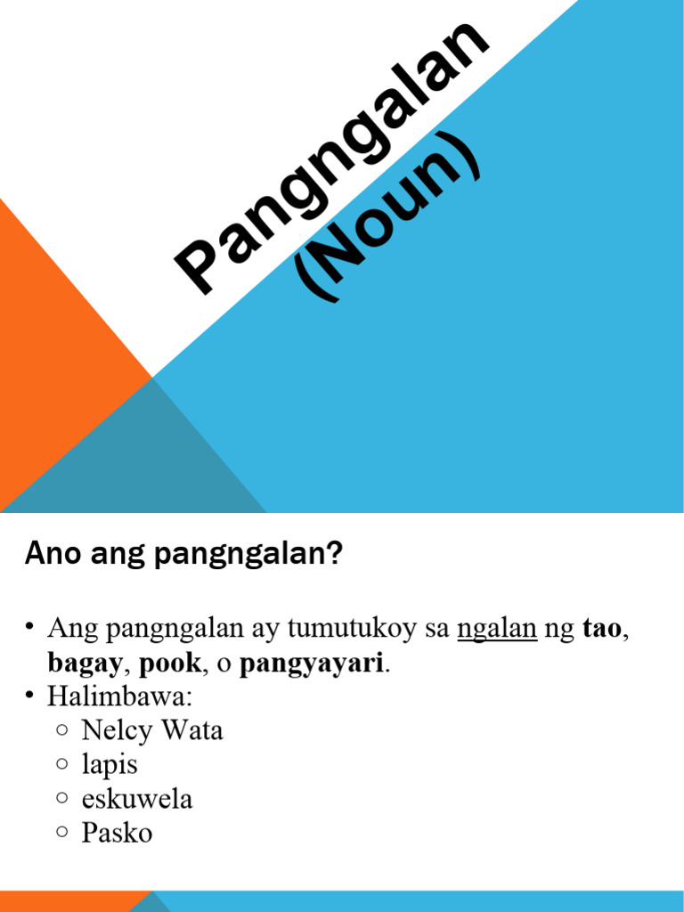 Pangngalan Part 1 | PDF