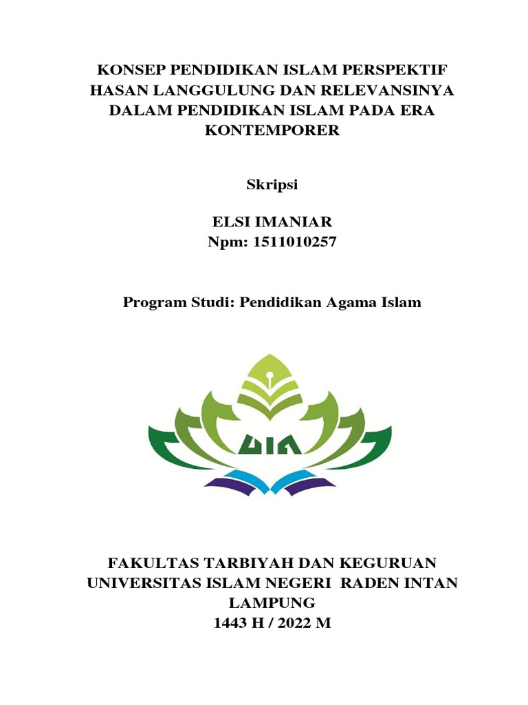 Cover, Bab 1, Bab 2, Dapus Elsi Imaniar | PDF