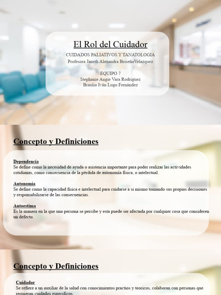 El Rol Del Cuidador | PDF | Enfermería | Autonomía
