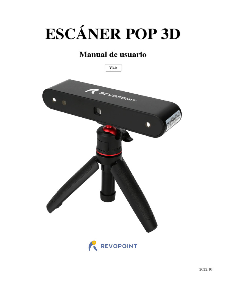 Revopoint ESCÁNER POP 3D Manual de usuario V3.0 | PDF | Escáner de ...