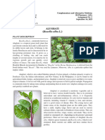 Natural Ink From Alugbati | PDF | Ink | Wellness