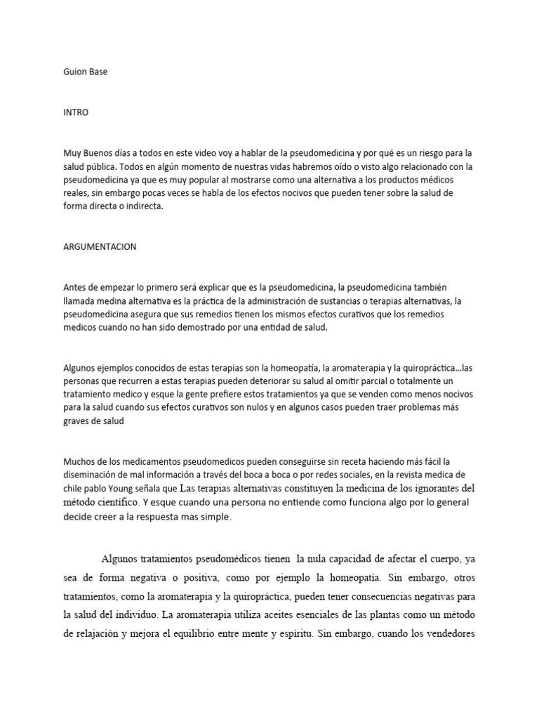 Guion Base - Clase 1 - Correccion 02 | PDF