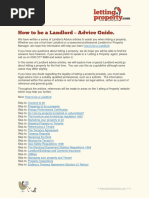 How to Rent: A Tenant's Guide | PDF | Landlord | Leasehold Estate