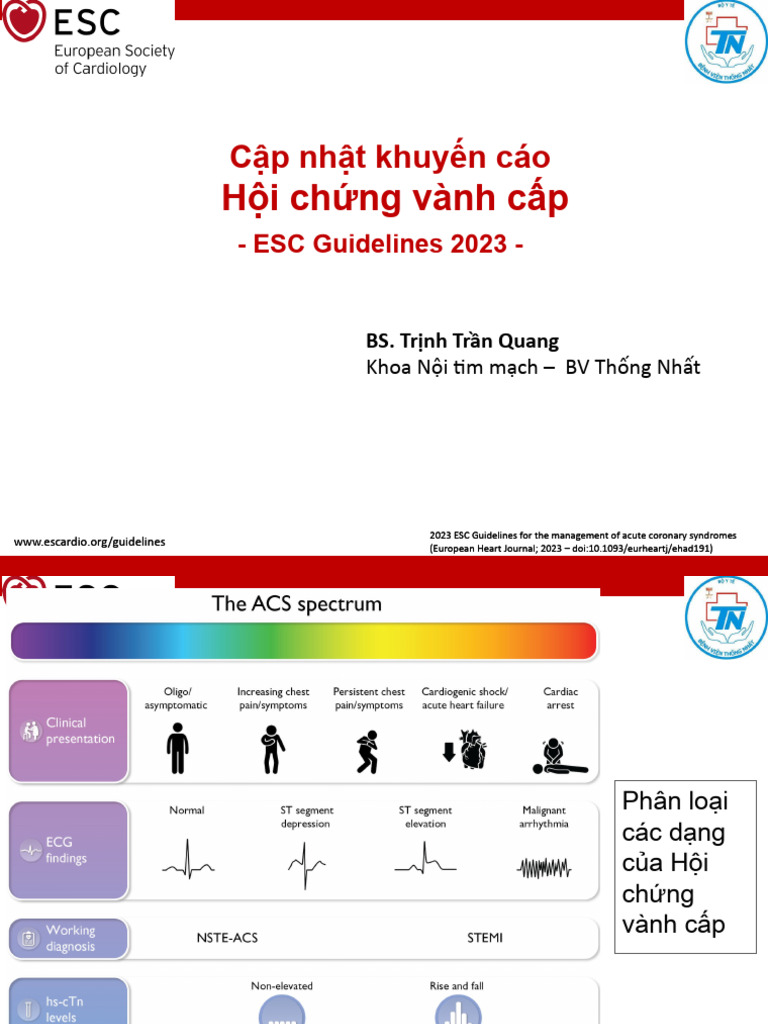 Acs - Esc 2023 - Bsquang | PDF | Angiology | Physiology