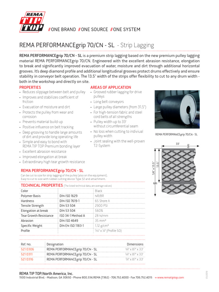 REMA TIP TOP PerformanceGrip 70 SL | PDF | Belt (Mechanical) | Building ...