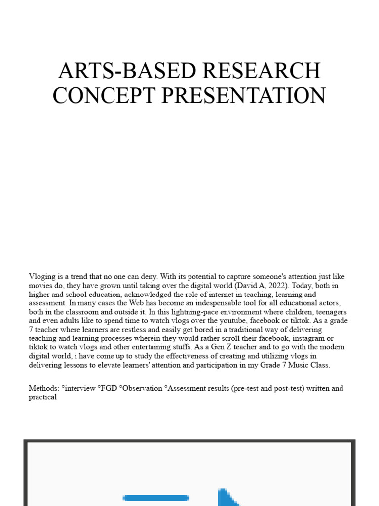 Arts-Based Research Concept Presentation | PDF
