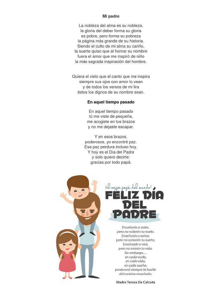 Poema para el Día del Padre | PDF