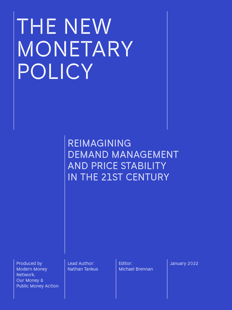 Nathan - Tankus - The New Monetary Policy | PDF | Fiscal Policy ...