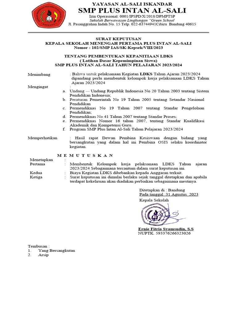 SK Ldks 2023 2024-1 | PDF