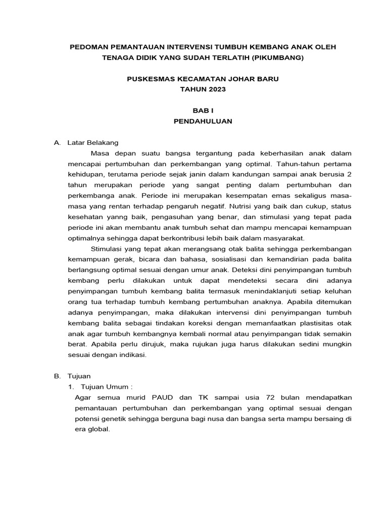 Pedoman Sdidtk 2023 | PDF | Kesehatan Holistik