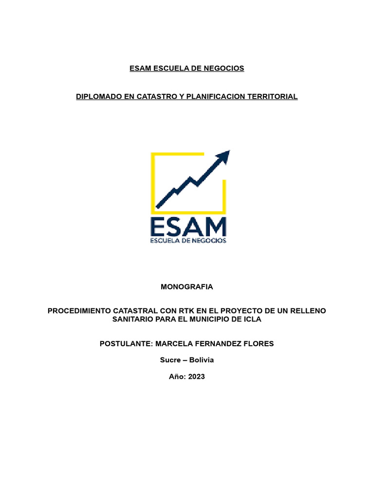 Caratula Esam Escuela de Negocios | PDF