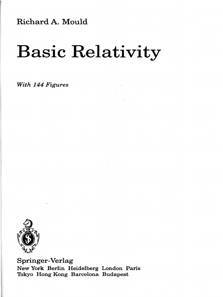 Basic Relativity: Richard A. Mould | PDF | Tensor | Special Relativity