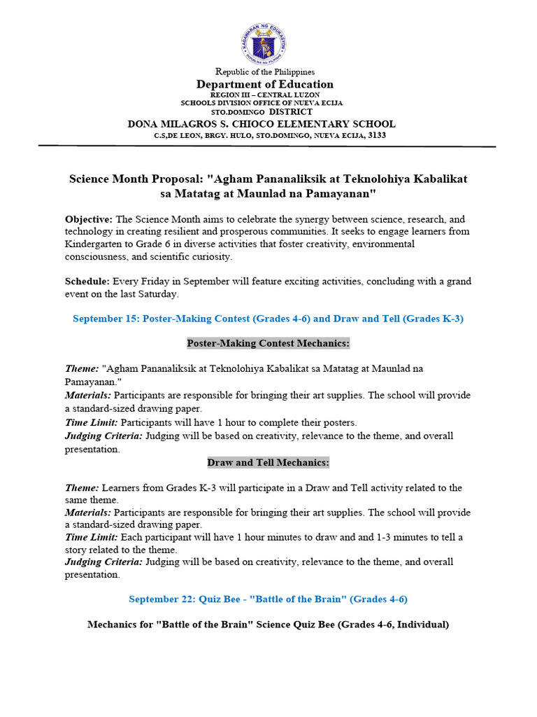 Science Month 2023 | PDF