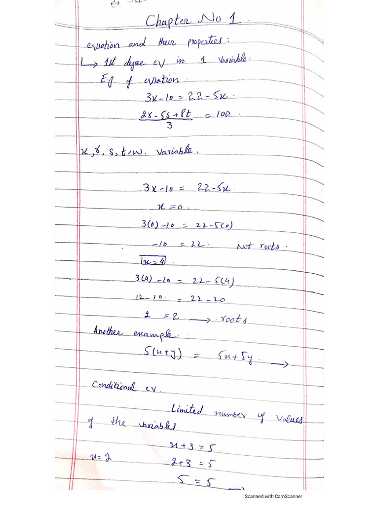 Math Exercise 1.1 | PDF