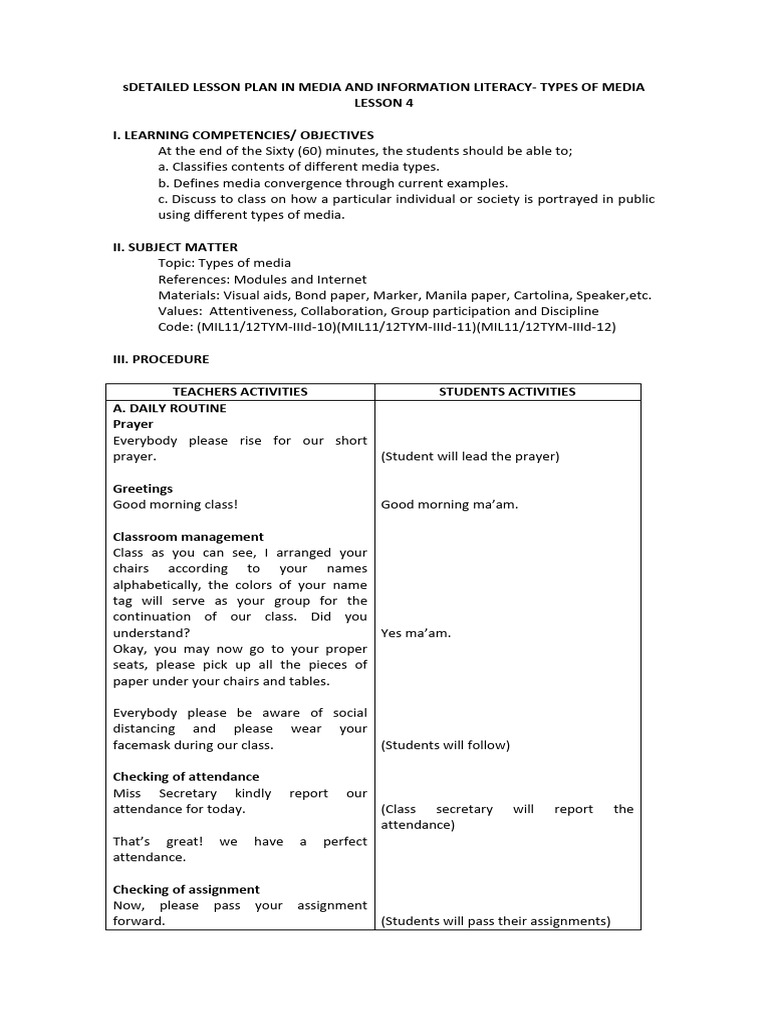Emma LP For Demo | PDF | Teaching Methods & Materials Emma LP For Demo | PDF | Teaching Methods & Materials