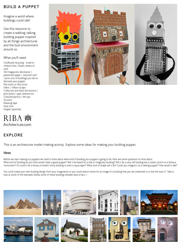 Build-A-Puppet Online Resource V1 | PDF | Puppets | Hand