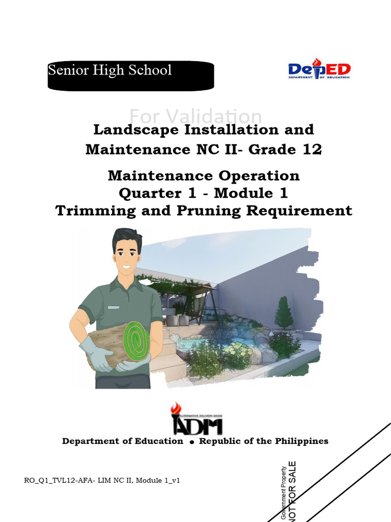M1 Trim and Prune Landscaping L I and M G 12 | PDF | Pruning | Learning