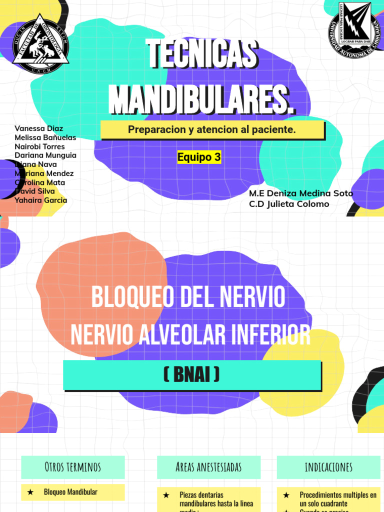 Técnicas de Bloqueo Mandibular | PDF | Inyección (medicina) | Lengua