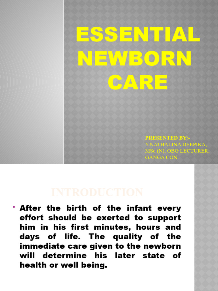 Essential Newborn Care Guidelines | PDF | Breastfeeding | Breast Milk