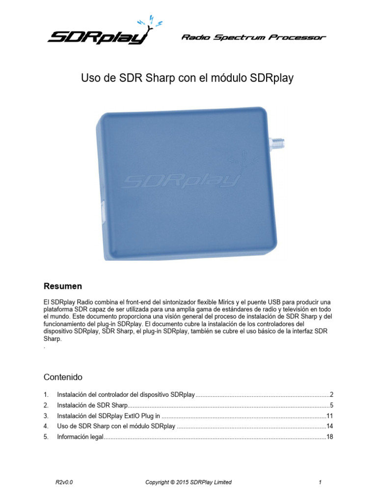 SDRSharp - Plugin - Setup - r2p0 es-ESPANOL | PDF