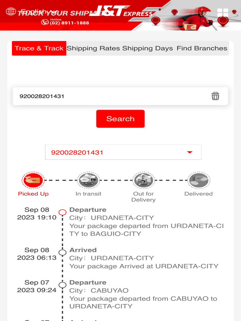 J&T Package Tracking Details | PDF
