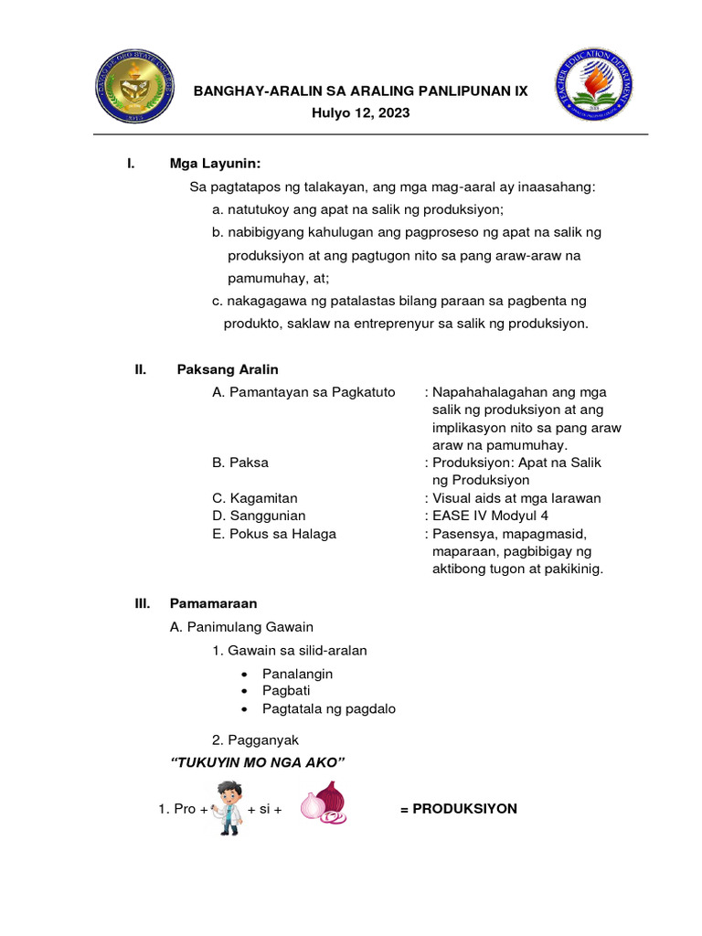 Ynion Lesson Plan AP 9 | PDF