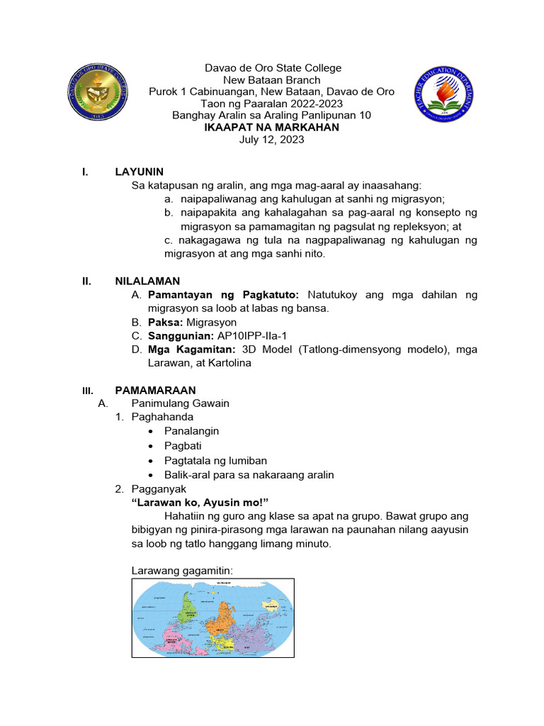 In House Teaching Demonstration Lesson Plan | PDF