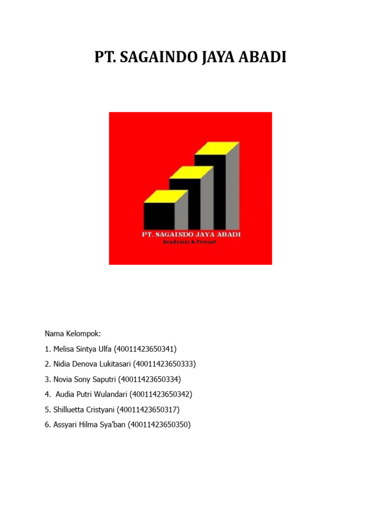 PT. Sagaindo Jaya Abadi | PDF