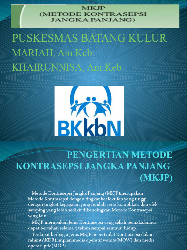 Metode Kontrasepsi Jangka Panjang | PDF