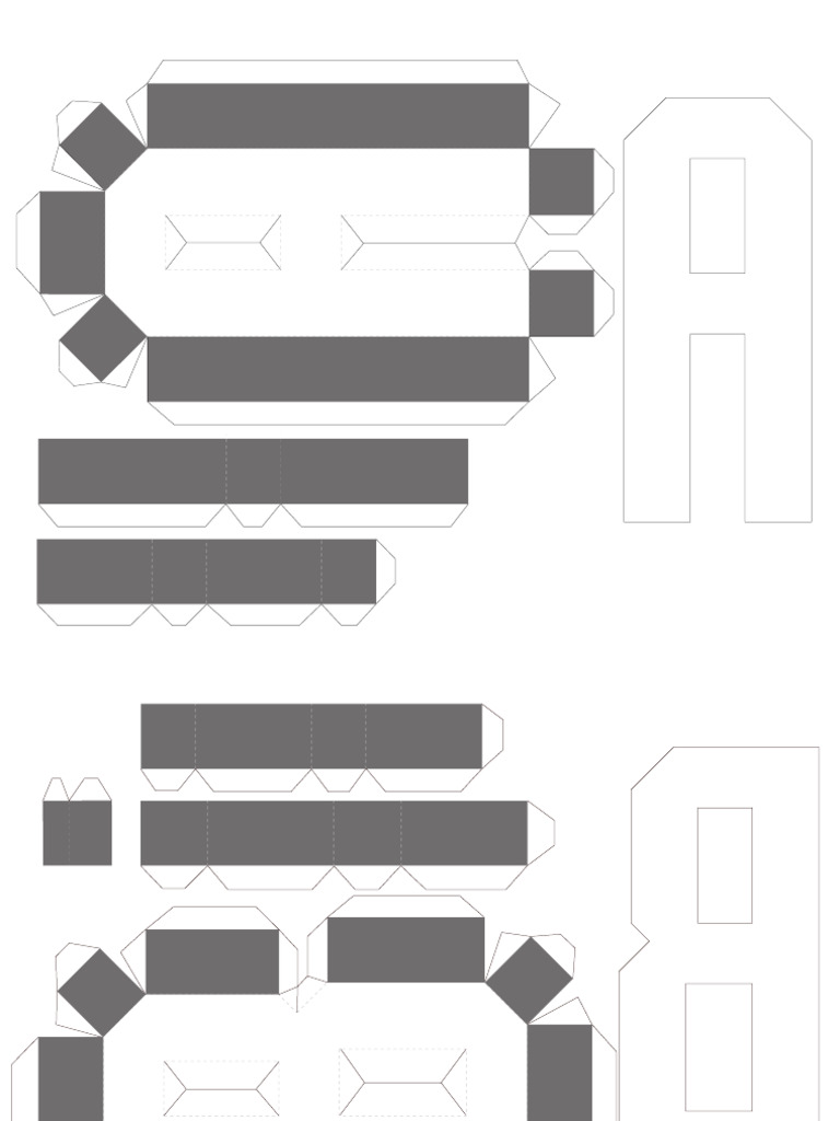 Letras 3D A-M.pdf Versión 1 | PDF