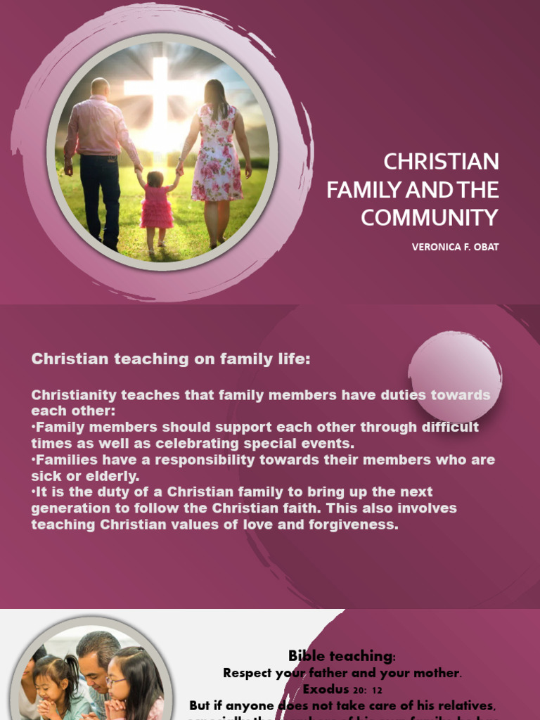 Christian Family Values and Responsibilities | PDF